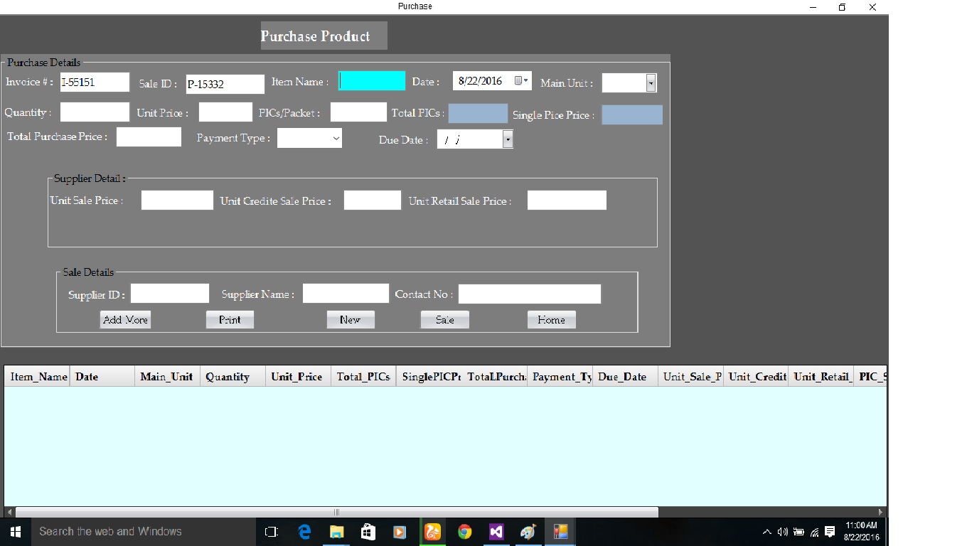 Sale and Stock Management System | SourceCodester
